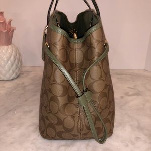 Coach | Bags | Coach Drawstring Carryall In Signature Canvas Nwt | Poshmark